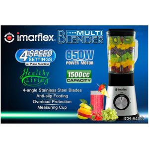 Imarflex 1.5L Multi Blender | Model: ICB-640G – METRO PLAZA THE ...