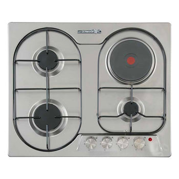 La Germania 90cm Built in Hob 3 Gas Burner 1 Electric Hotplate Micro Switch with Safety Device Model P 6311B9X