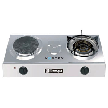 Tecnogas 1 Gas Burner + 1 Electric Hot Plate - Vortex Stove Gas Stove ...